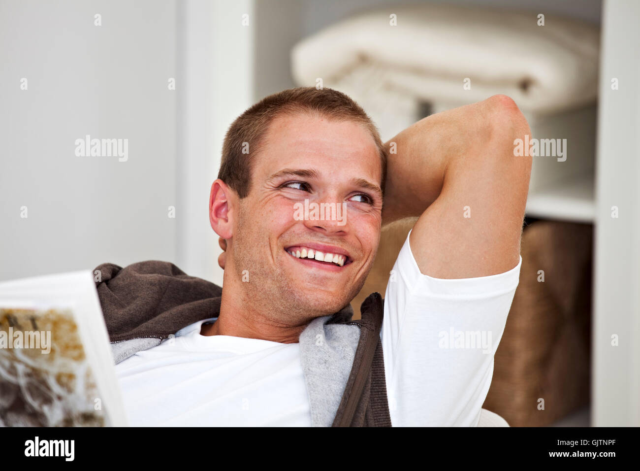 laugh laughs laughing Stock Photo - Alamy