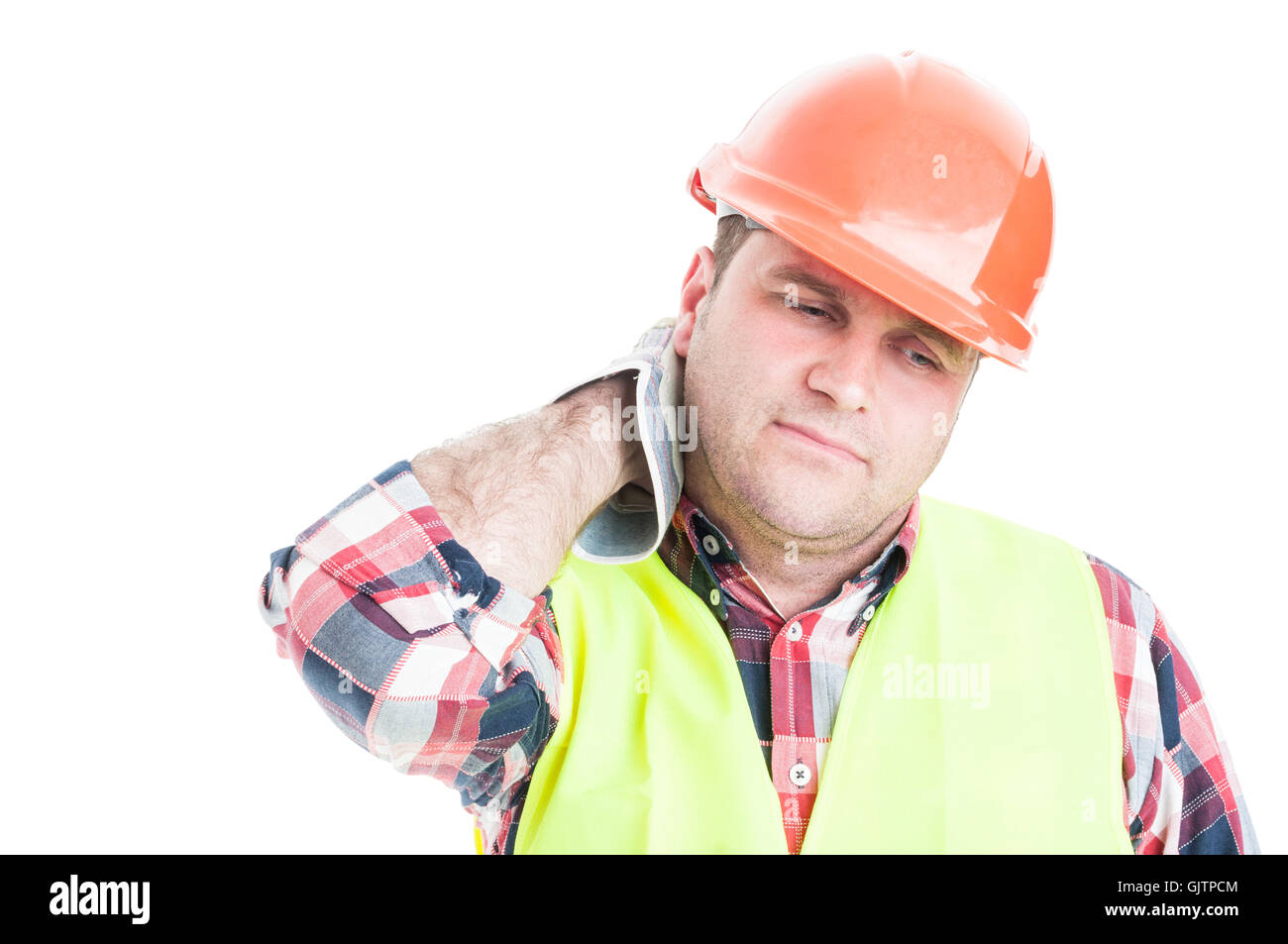 Neck injury, construction worker hi-res stock photography and images ...