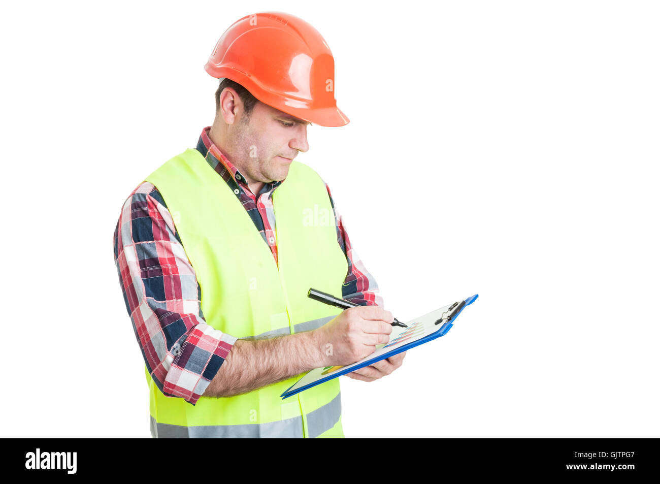 Successful builder writing or checking the plan on clipboard isolated ...