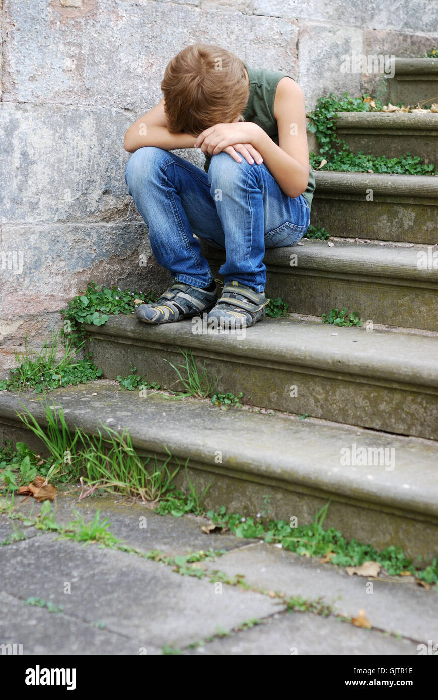 stairs sad helpless Stock Photo - Alamy