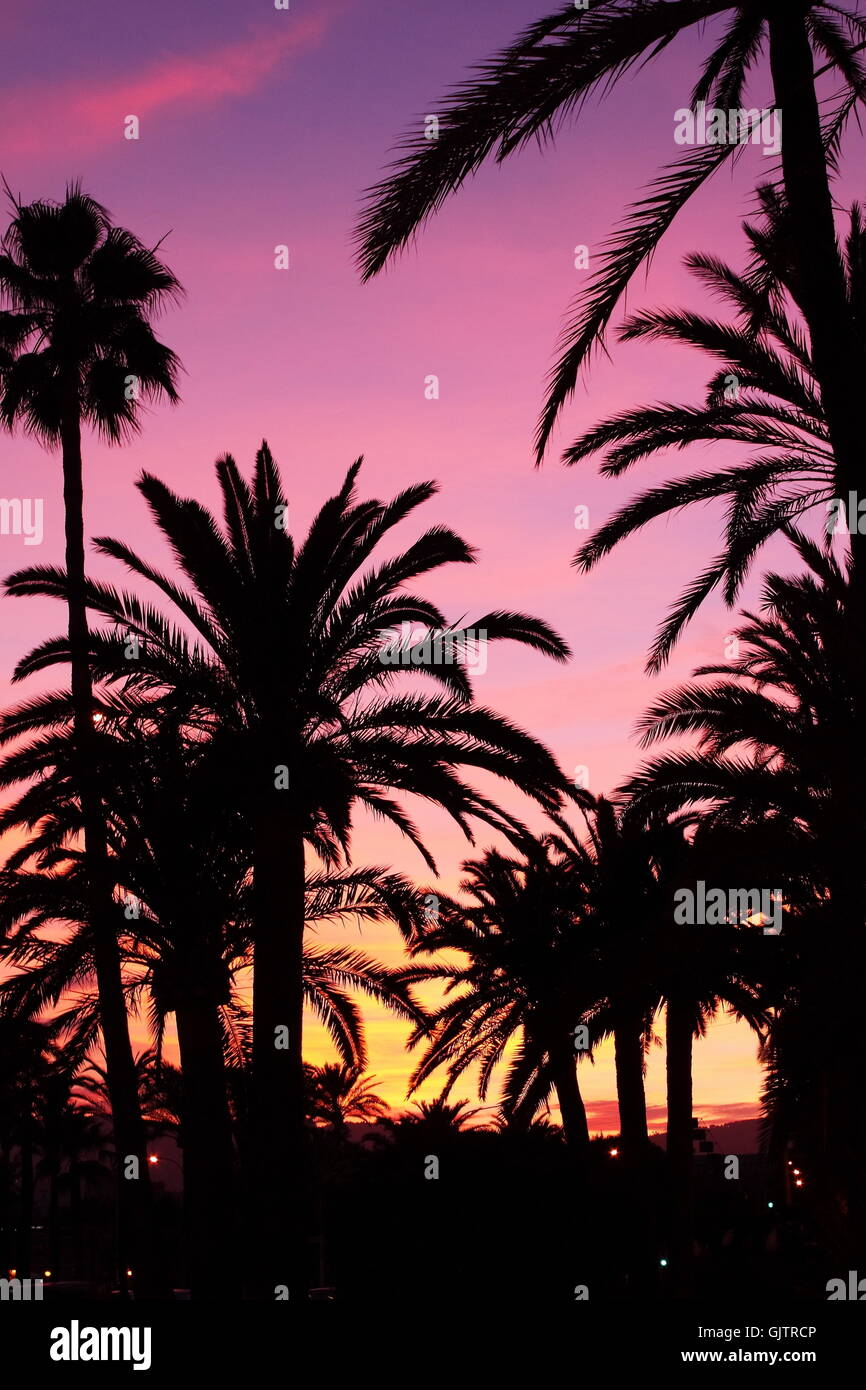 night nighttime sunset Stock Photo - Alamy