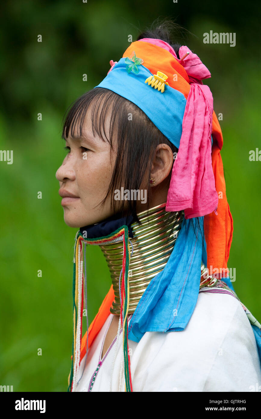 Karen long neck woman portrait hi-res stock photography and images - Alamy