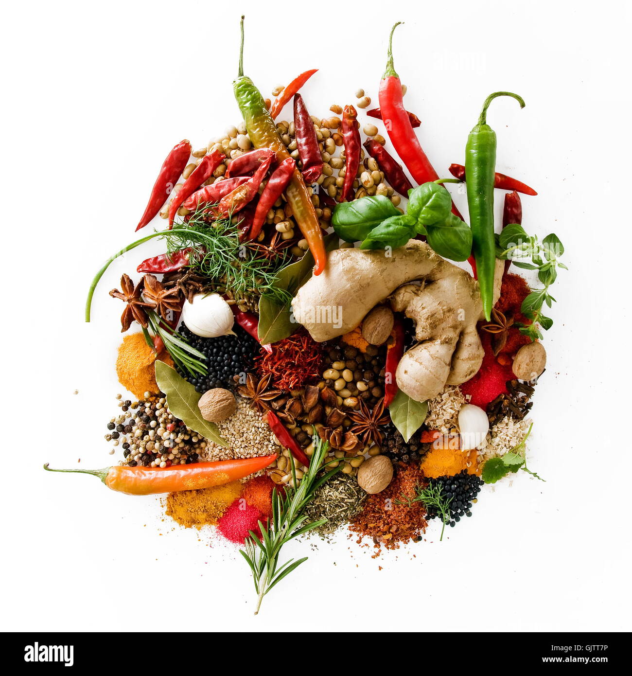 Thyme and pepper Cut Out Stock Images & Pictures - Alamy