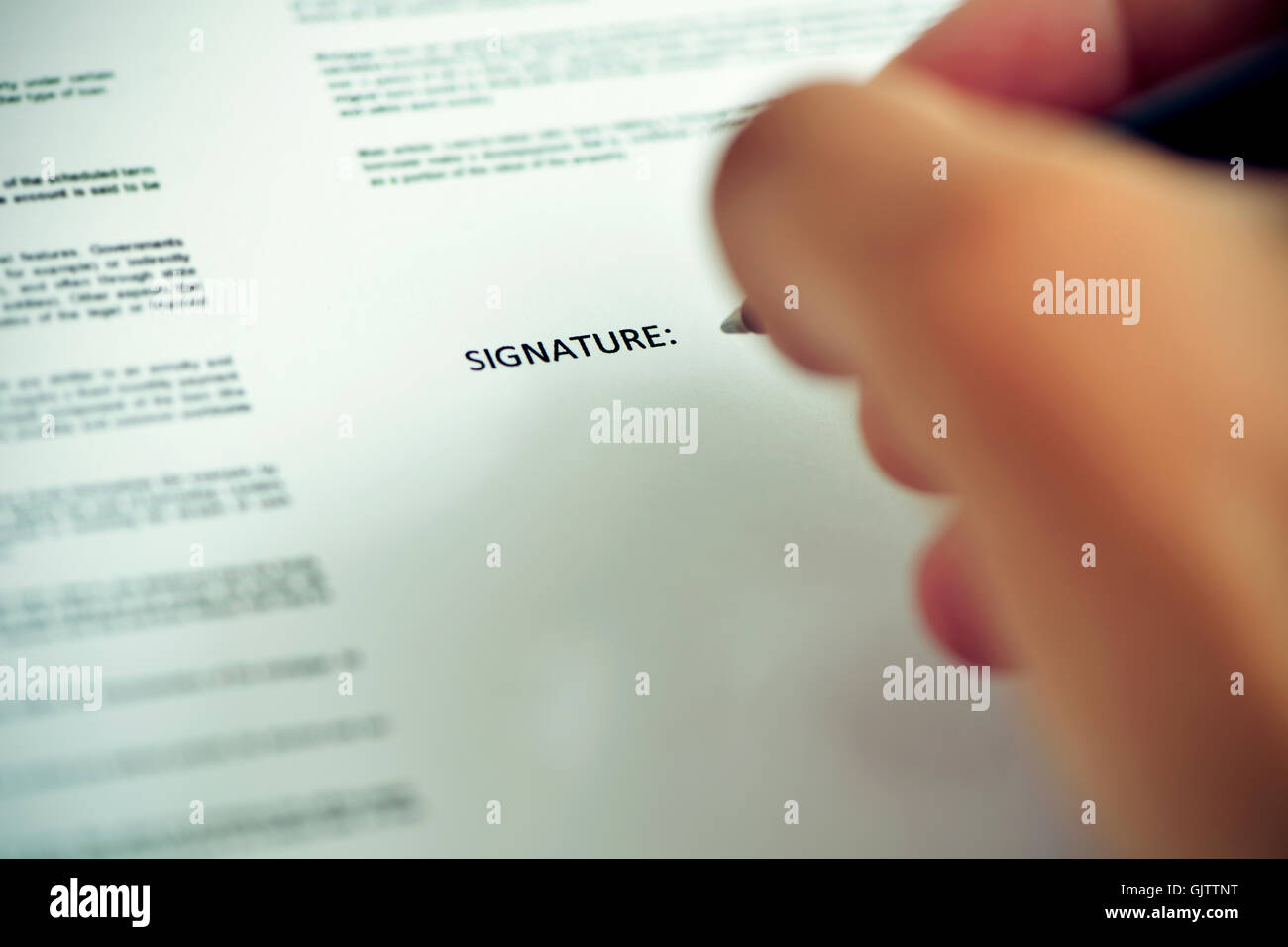Signature word hi-res stock photography and images - Alamy