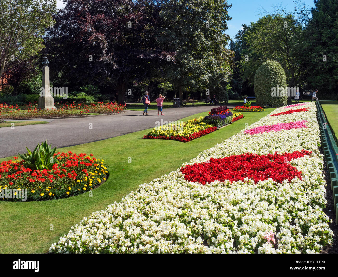 Spa Gardens at Ripon North Yorkshire England Stock Photo - Alamy