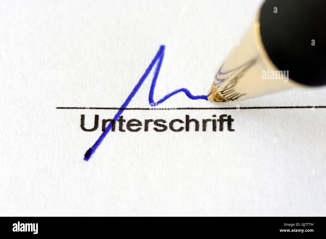 blue contract letter Stock Photo - Alamy
