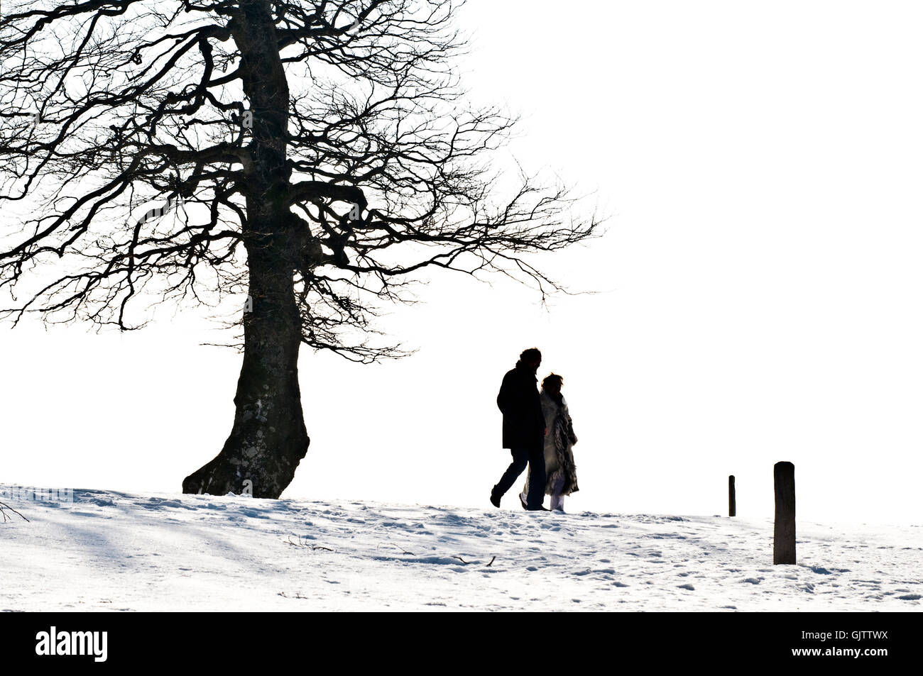 winter walk winter landscape Stock Photo - Alamy