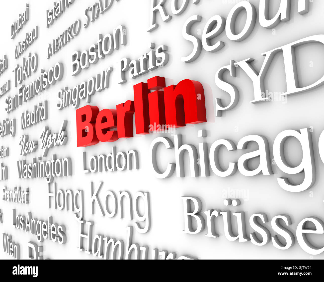 metropolis berlin writing Stock Photo - Alamy