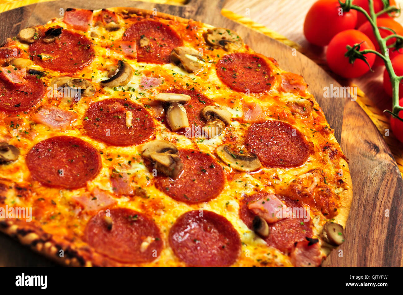 food aliment pizza Stock Photo - Alamy