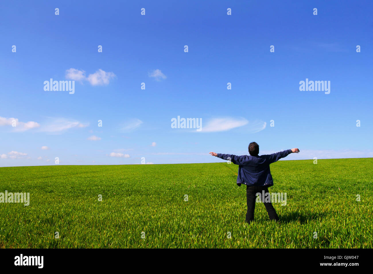 blue humans human beings Stock Photo - Alamy