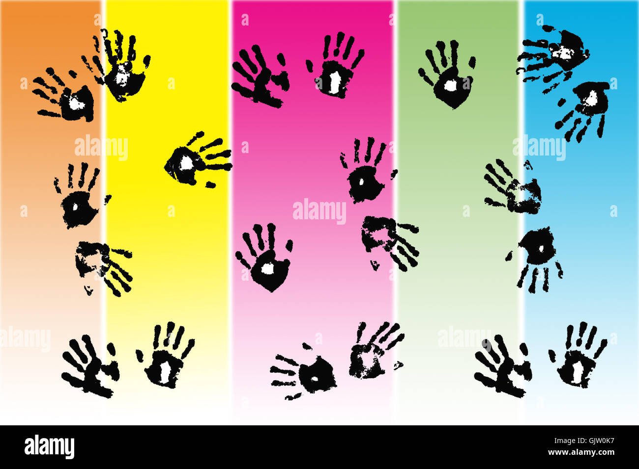 Blue Handprints High Resolution Stock Photography and Images - Alamy