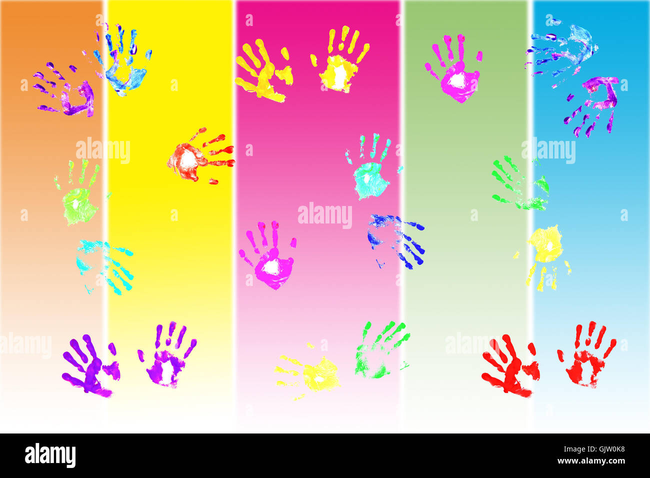 Blue Handprints High Resolution Stock Photography and Images - Alamy