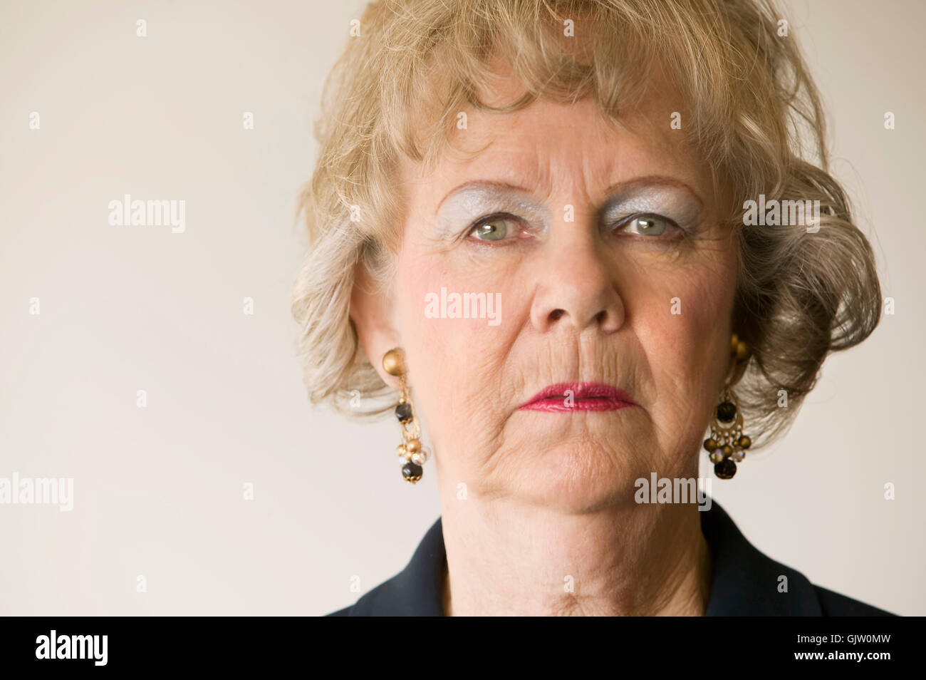 Mean stare woman hi-res stock photography and images - Alamy