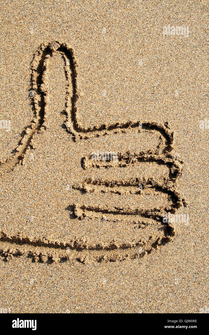 Ok hand symbol hand drawn hi-res stock photography and images - Alamy