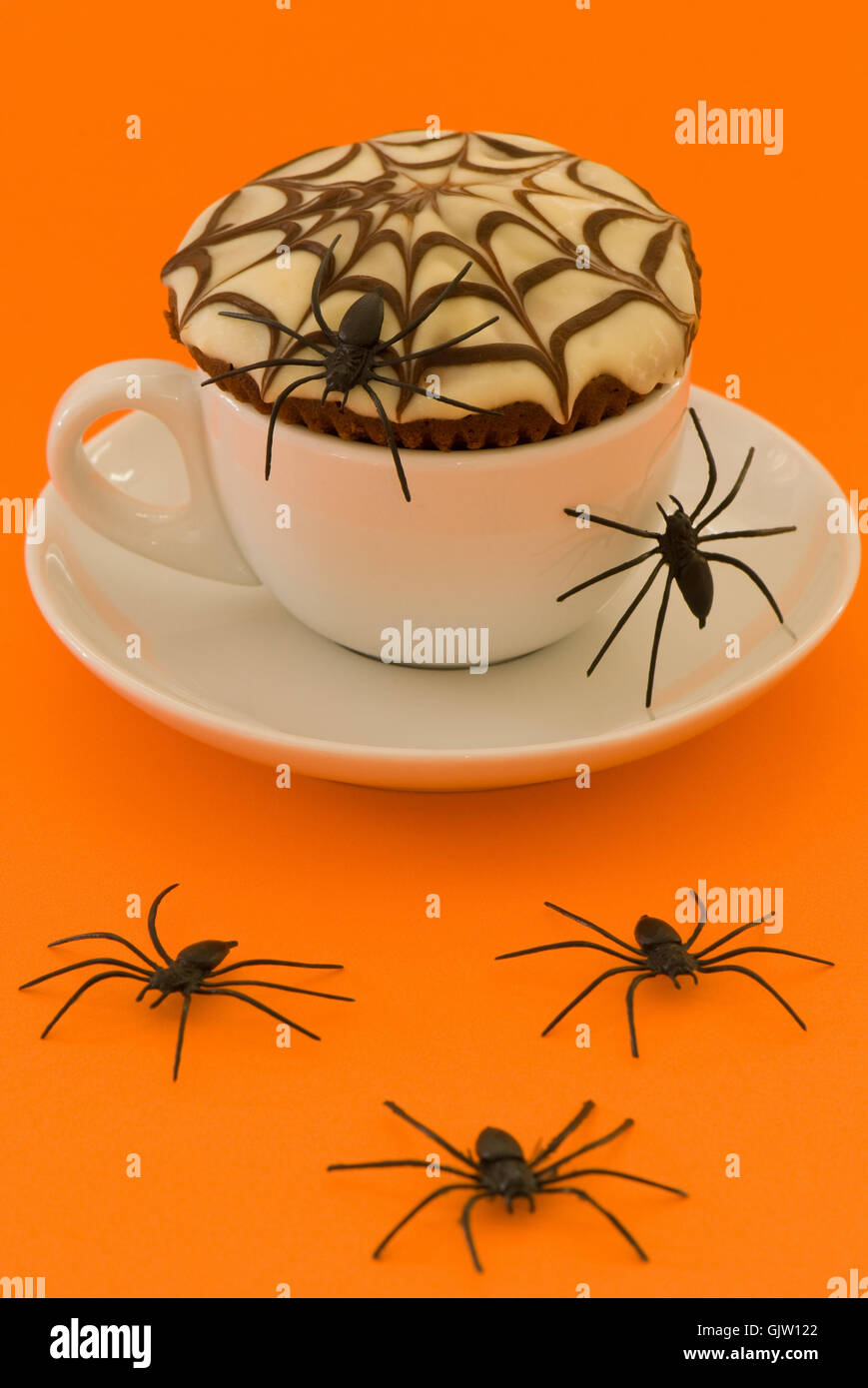 cup spider cake Stock Photo - Alamy
