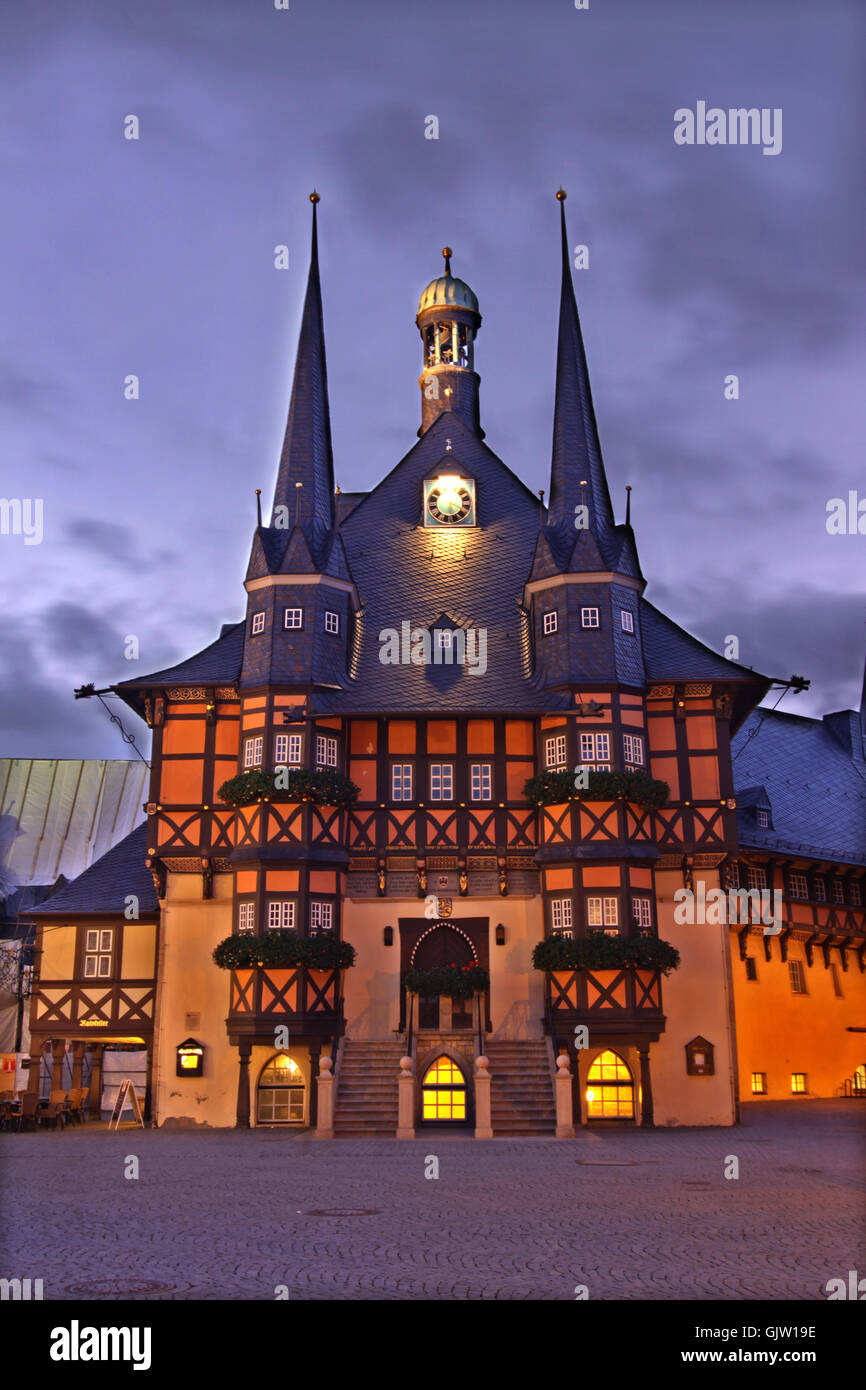 town hall house building Stock Photo - Alamy