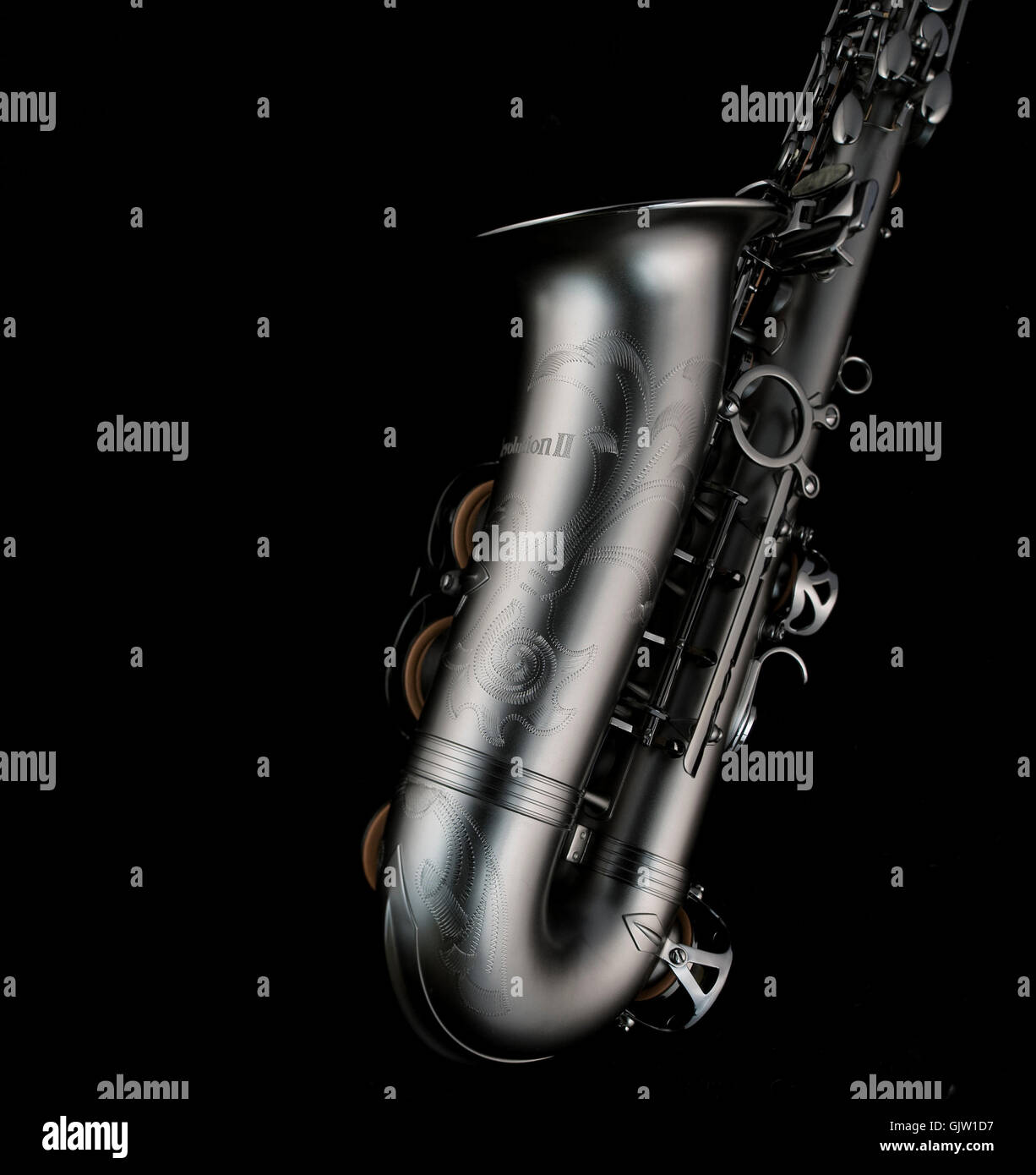 music metal saxophone Stock Photo - Alamy