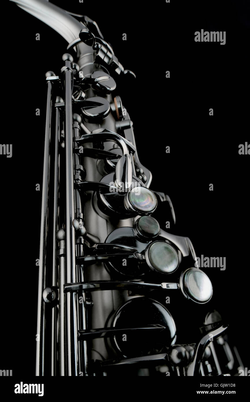 music metal saxophone Stock Photo - Alamy