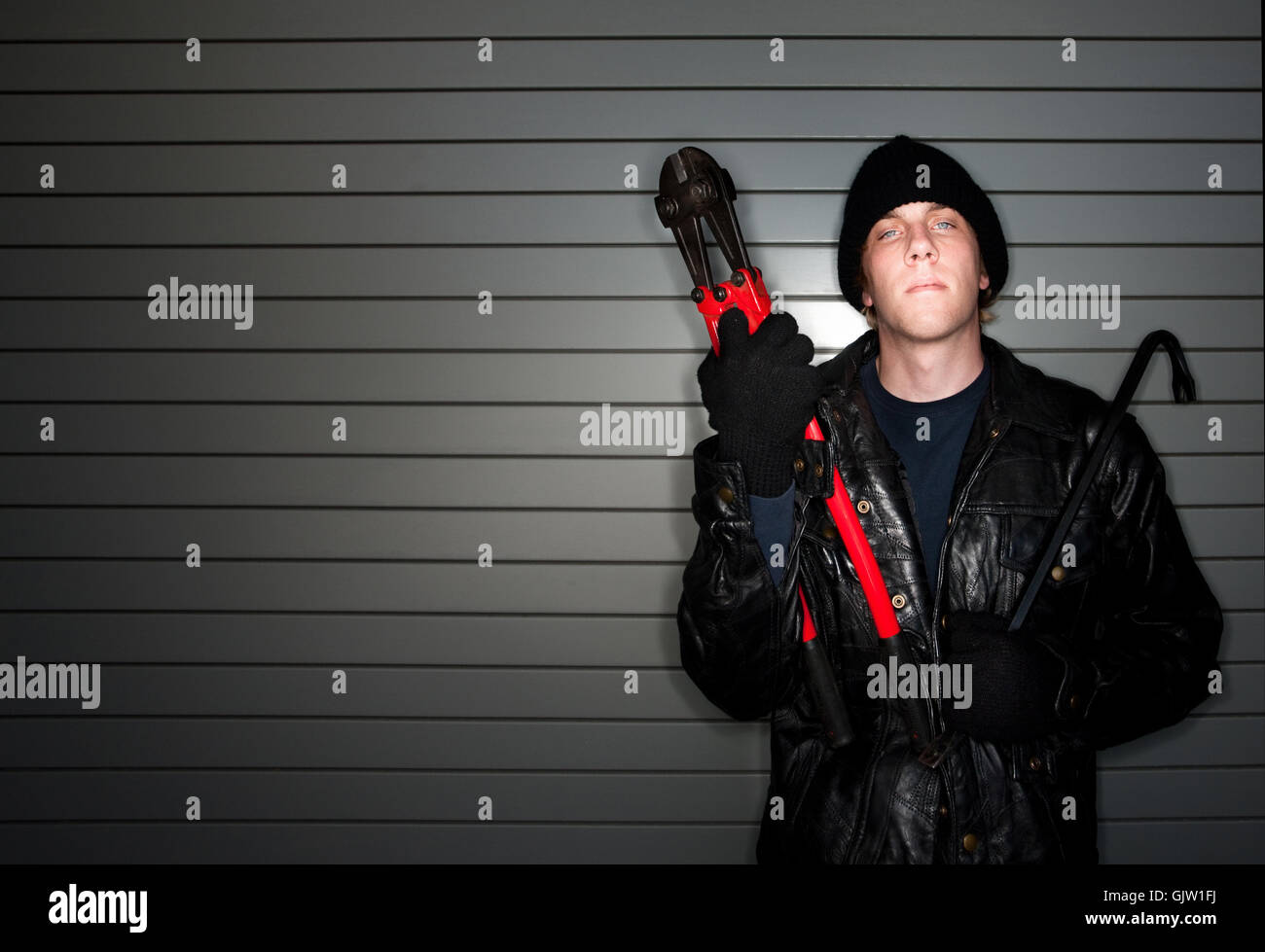 crime criminal crowbar Stock Photo - Alamy