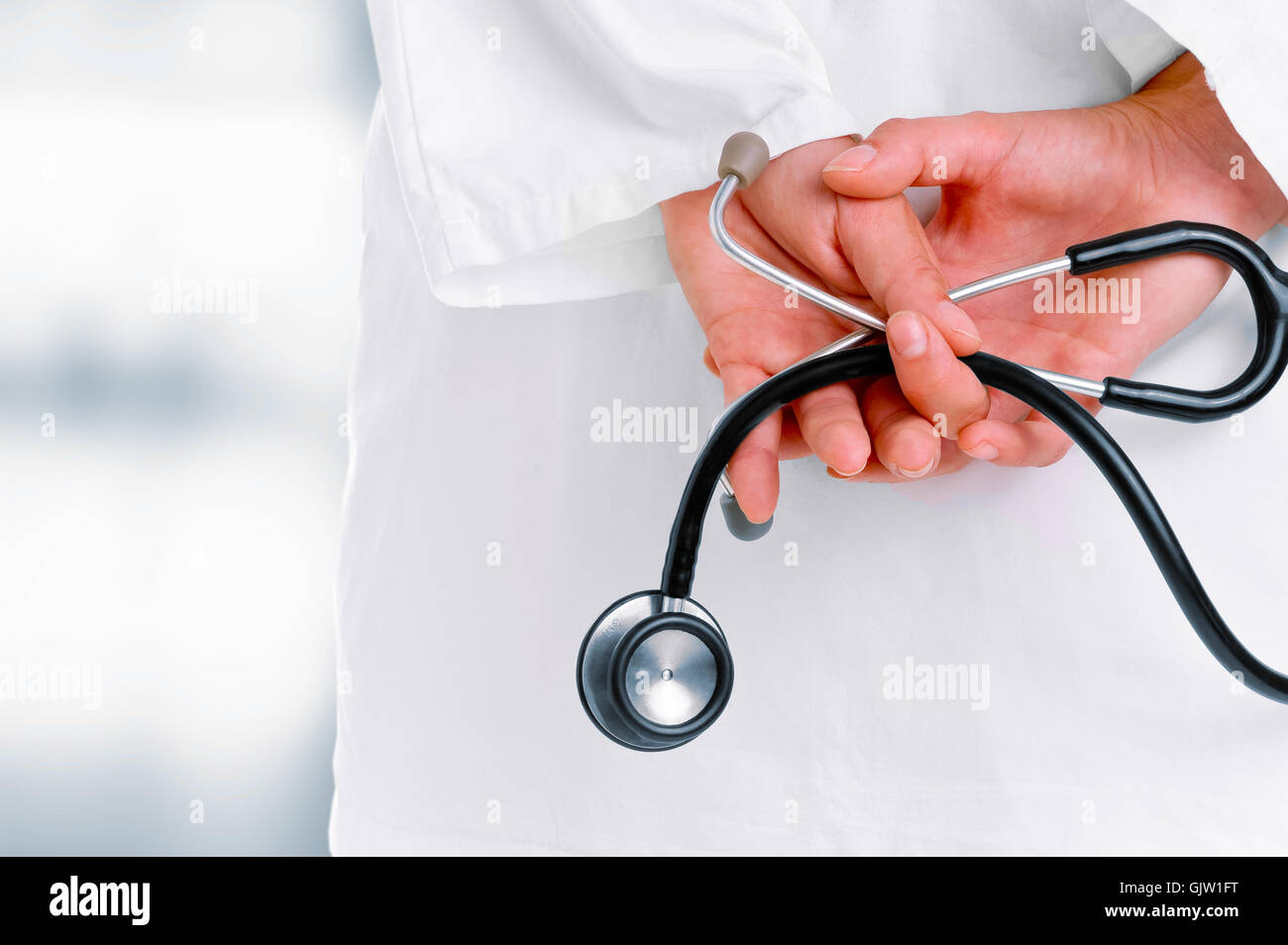 hand with stethoscope Stock Photo - Alamy