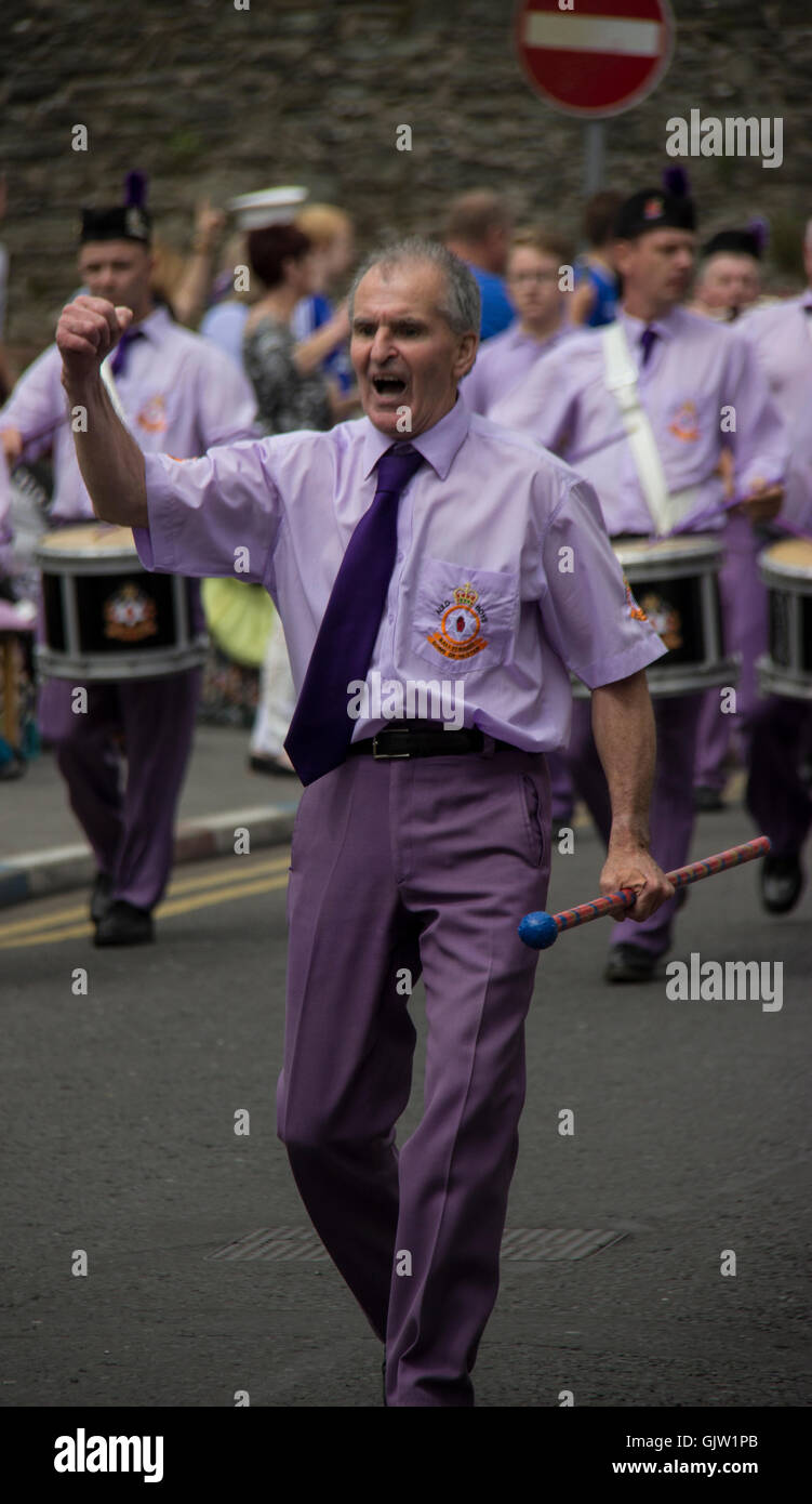 Band Leader at Apprentice Boys of Derry parade in Derry Stock Photo - Alamy