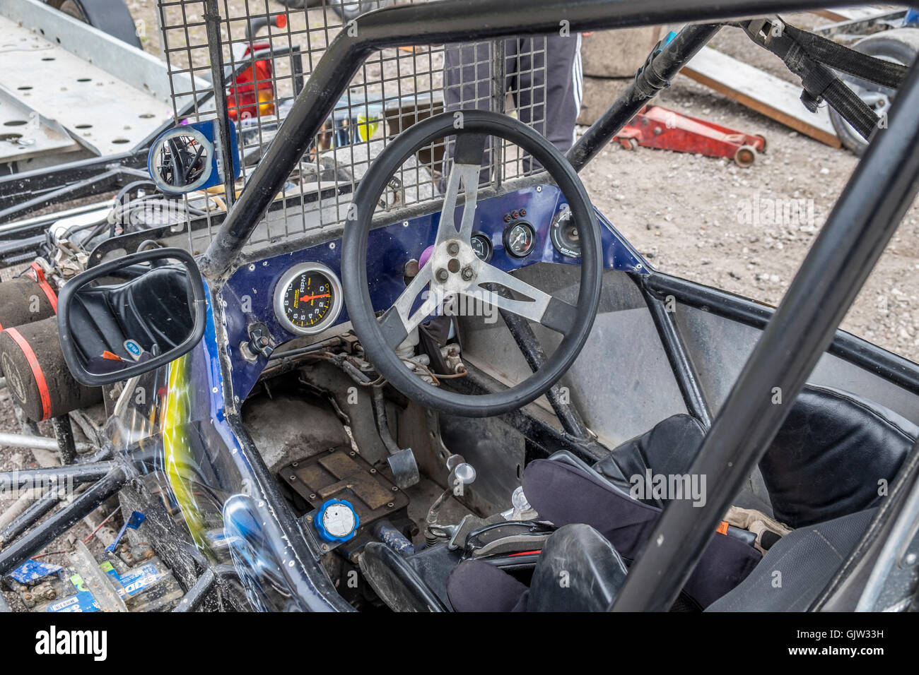 Stock car and banger racing at Carnforth race track Stock Photo - Alamy