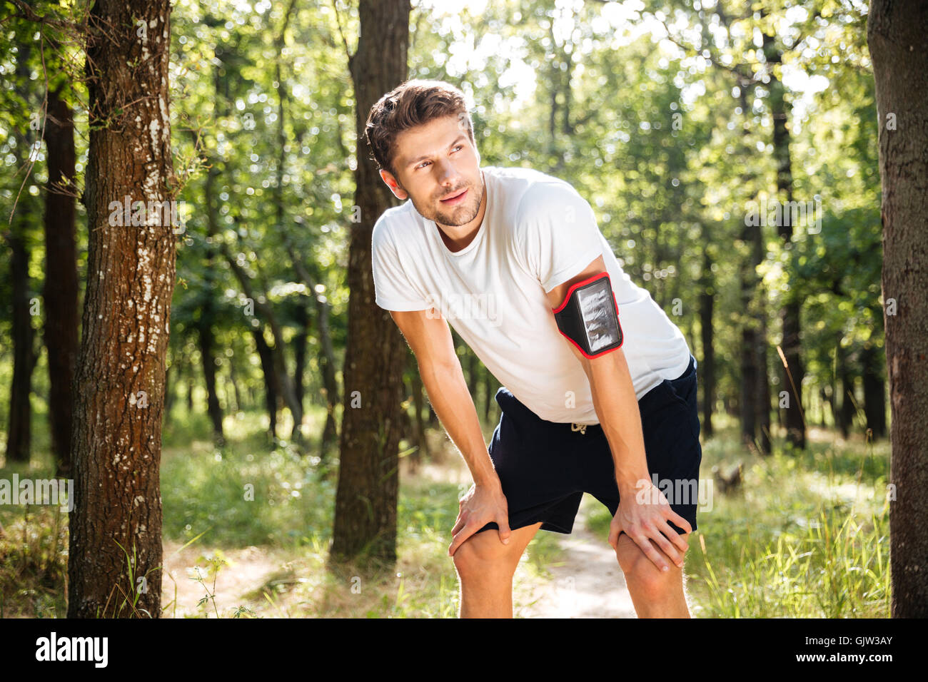 Exhausted athlete man hi-res stock photography and images - Alamy