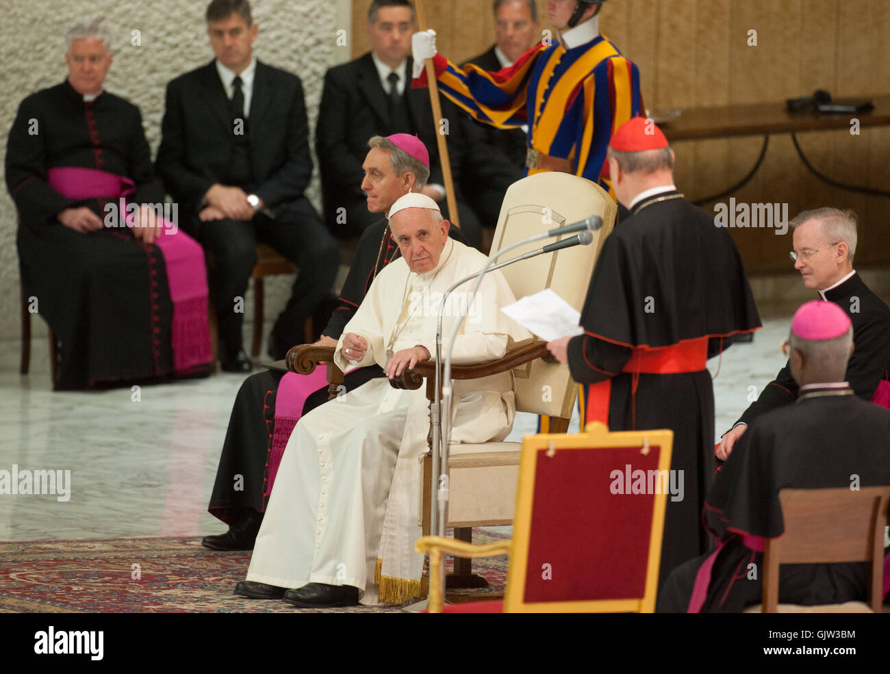 Pope Francis and U.S. Vice-President Joe Biden attend the International ...
