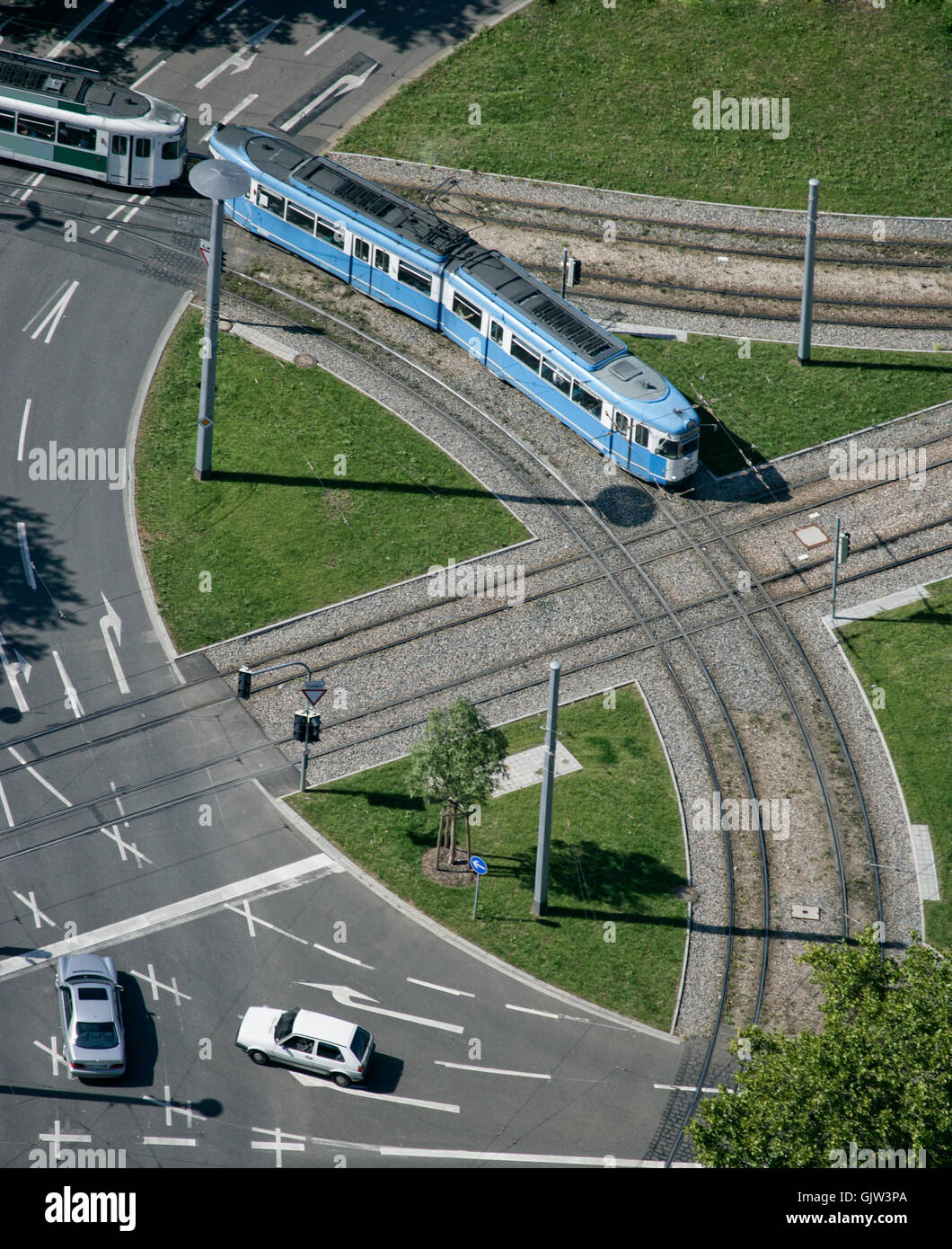 Tram and road traffic public transportation hi-res stock photography ...