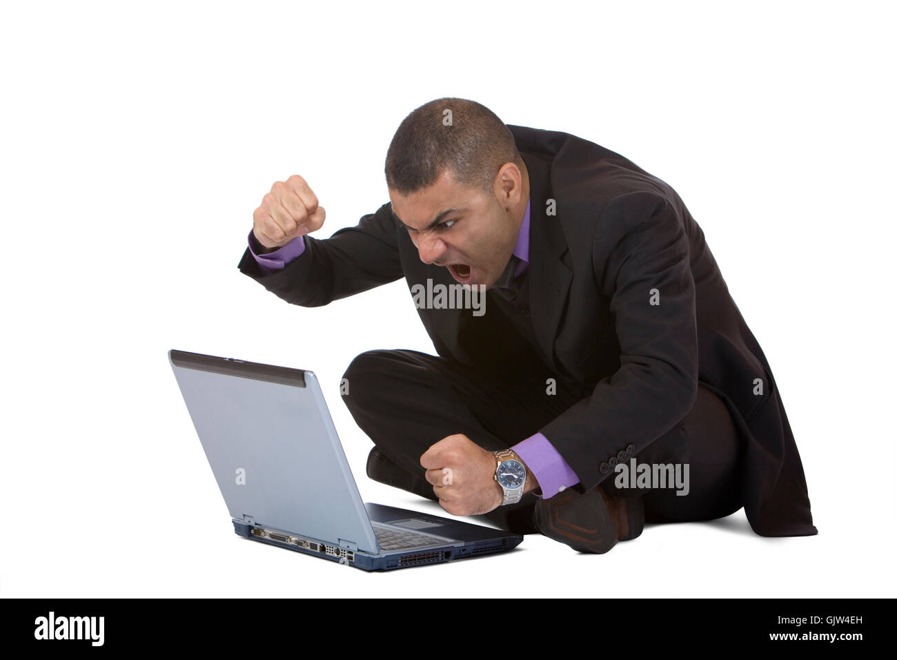 Unhappy frustrated young business Cut Out Stock Images & Pictures - Alamy