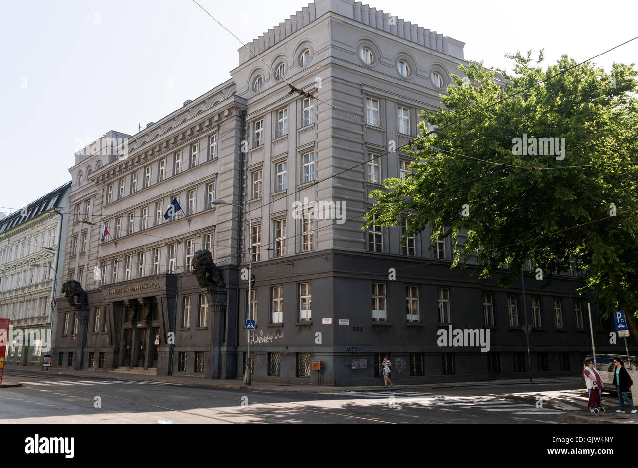The Slovak Police Headquarters (H.Q). at Policajné riaditeľstvo in ...