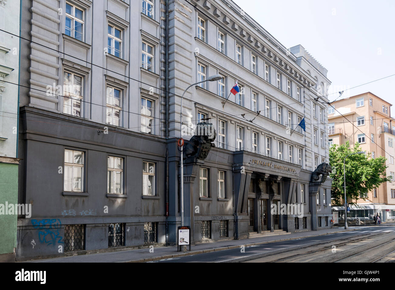 The Slovak Police Headquarters (H.Q). at Policajné riaditeľstvo in ...