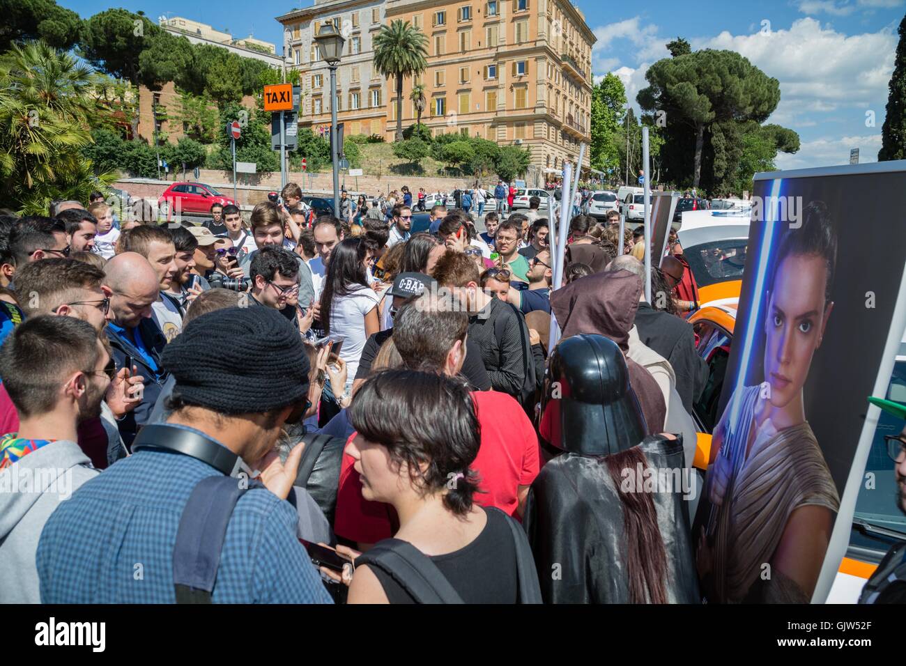 Star Wars Day 2016 at the Colosseum in Rome Featuring: Atmosphere Where ...