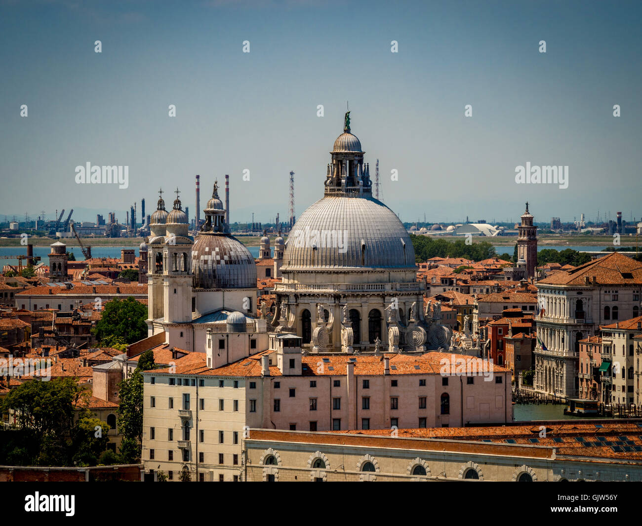 Domed roof of the church santa maria della salute hi-res stock ...