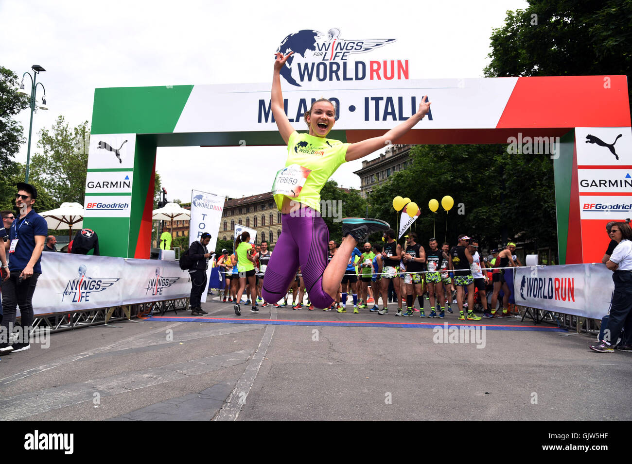 Milan, 08/05/2016 - -wings for life- race- In the pictured :: Fiammetta ...