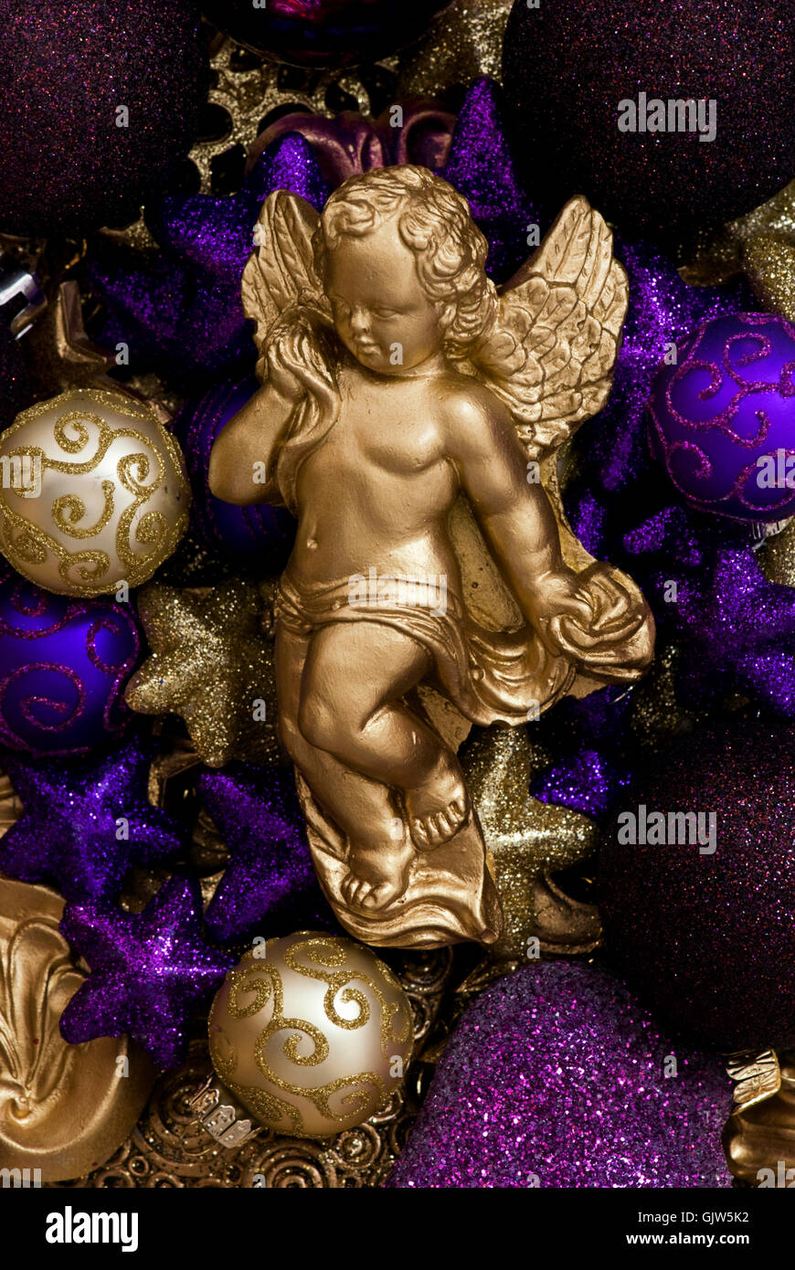 purple angel angels Stock Photo - Alamy