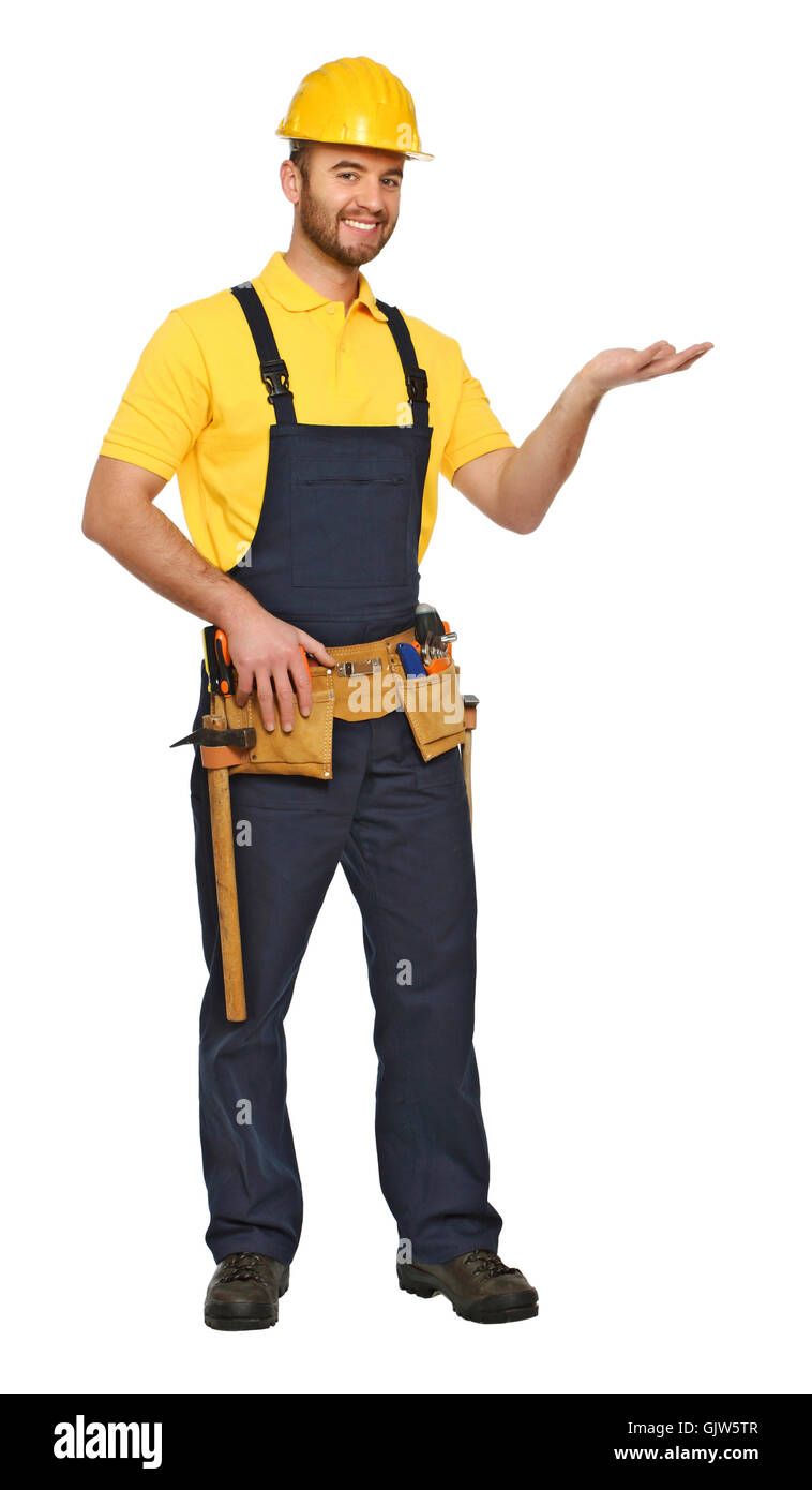 carpenter handyman man Stock Photo - Alamy
