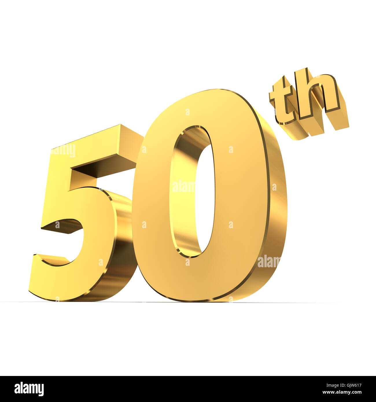 Shiny golden 50th anniversary text hi-res stock photography and images ...