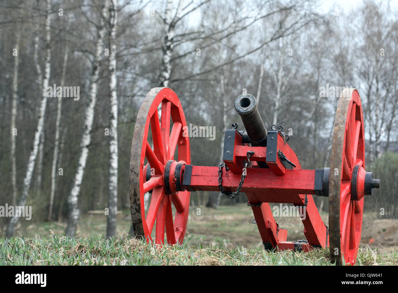 Cannon old barrel wheel hi-res stock photography and images - Alamy