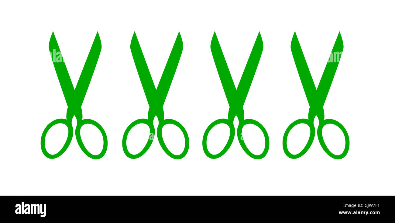 Scissors icon graphic Cut Out Stock Images & Pictures - Alamy