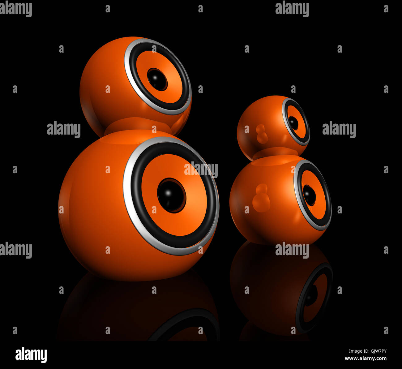 Black loudspeaker loud music sound illustration hi-res stock ...