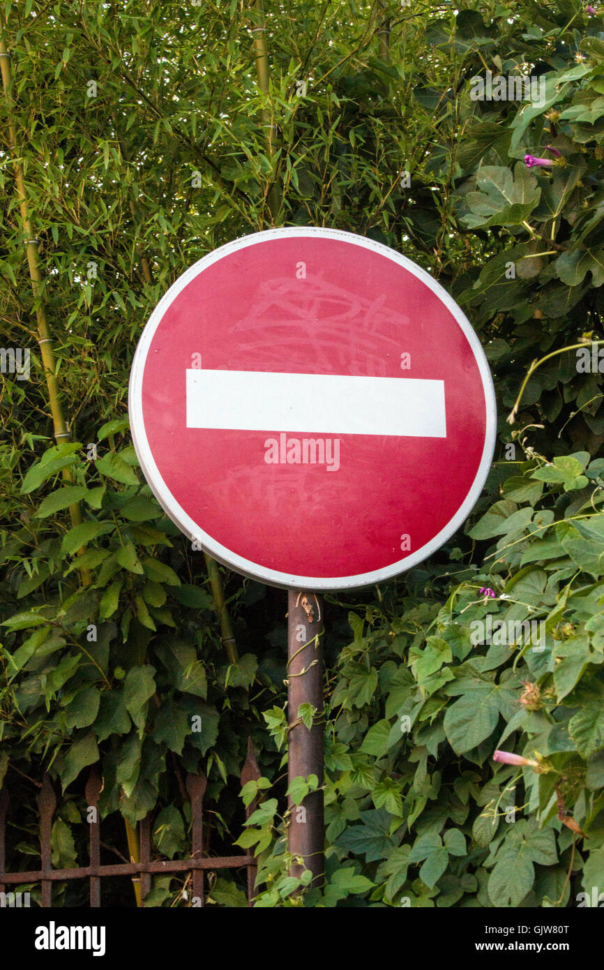 no entry sign stop Stock Photo - Alamy