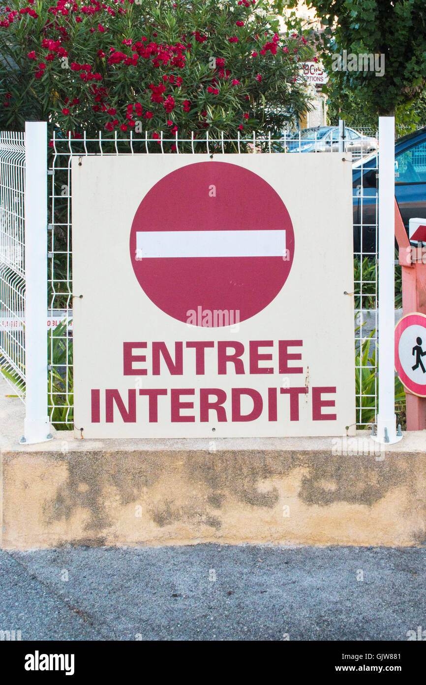 no entry sign stop Stock Photo - Alamy