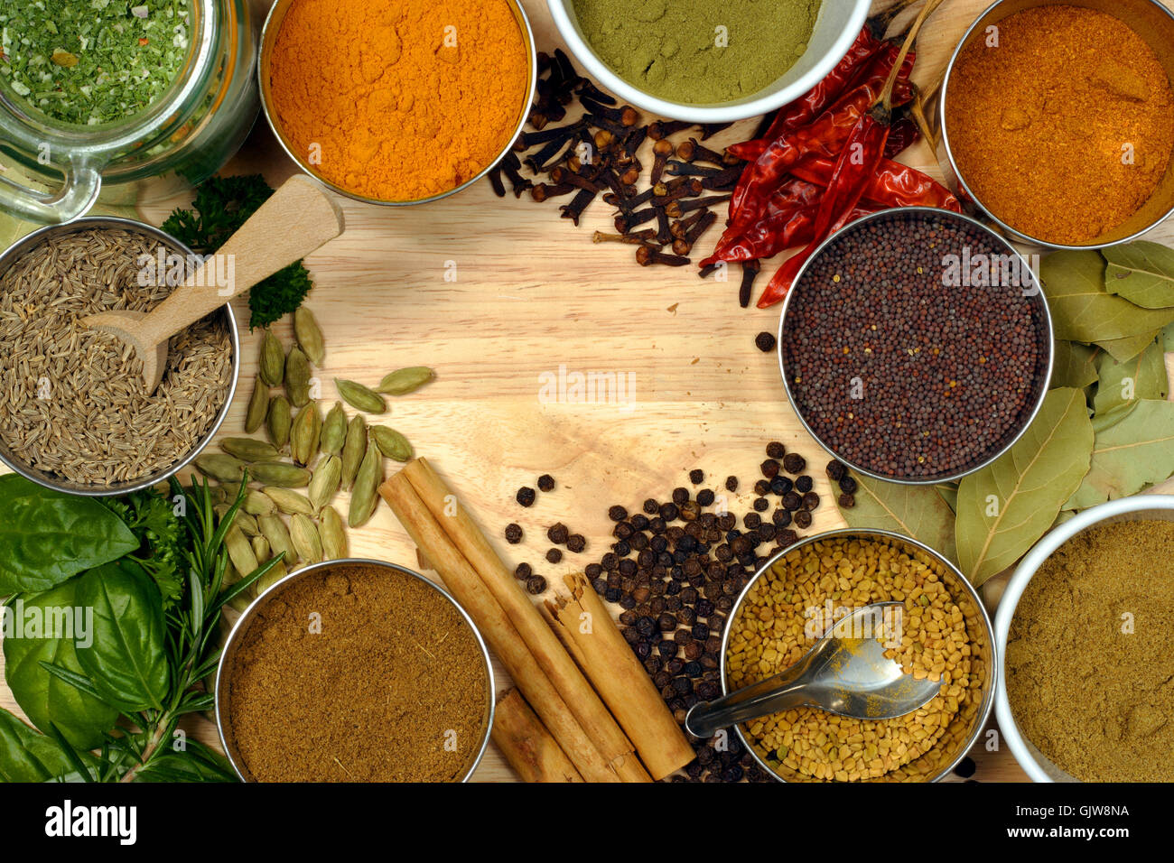 spice kitchen cuisine Stock Photo - Alamy