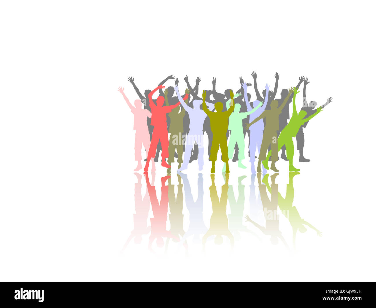 Humans abstract group illustration hi-res stock photography and images ...