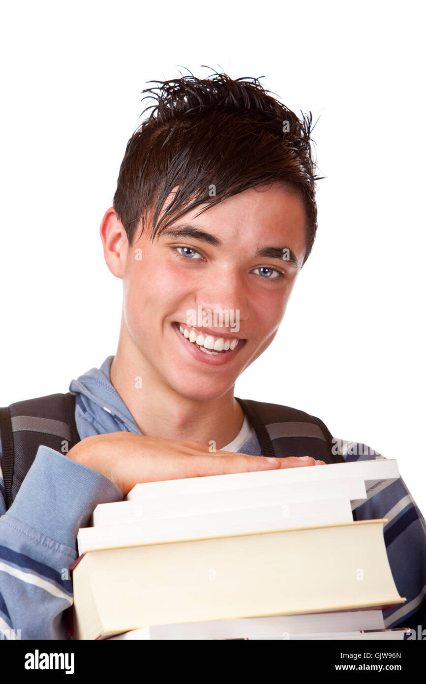 portrait books student Stock Photo - Alamy