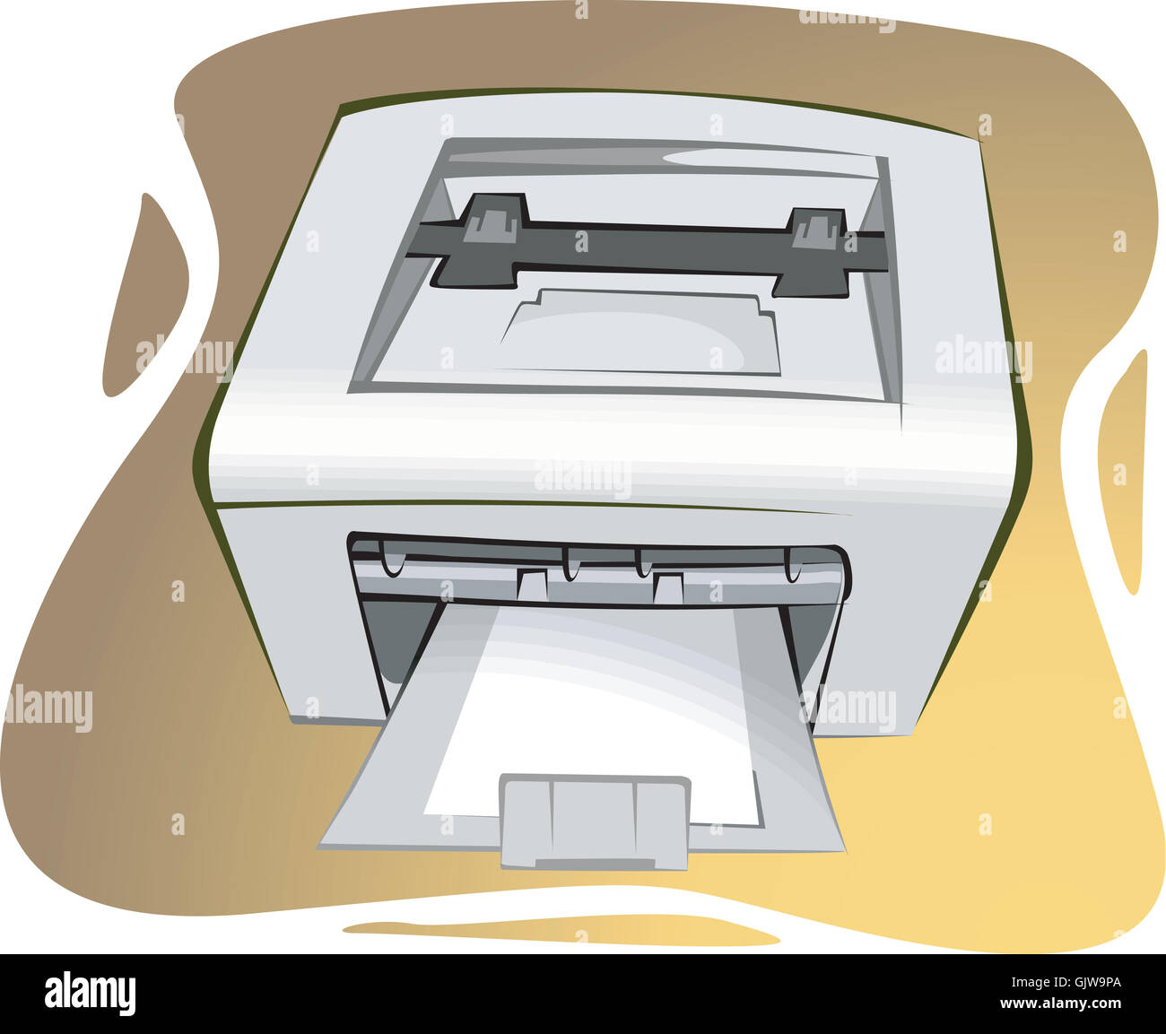 Set of office isometric icons computers hi-res stock photography and ...