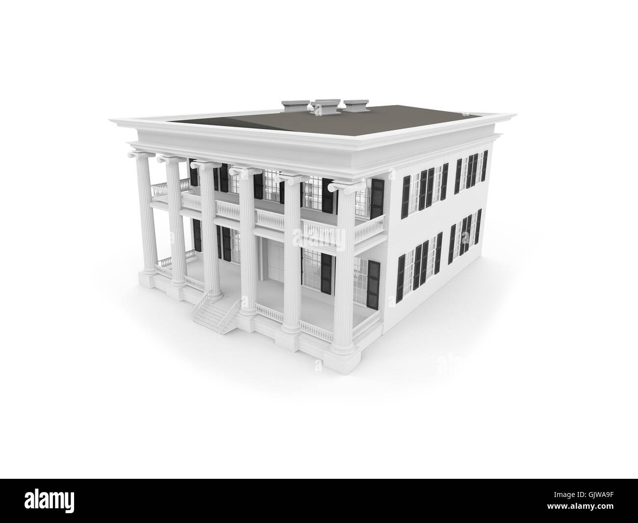 house building isolated Stock Photo - Alamy