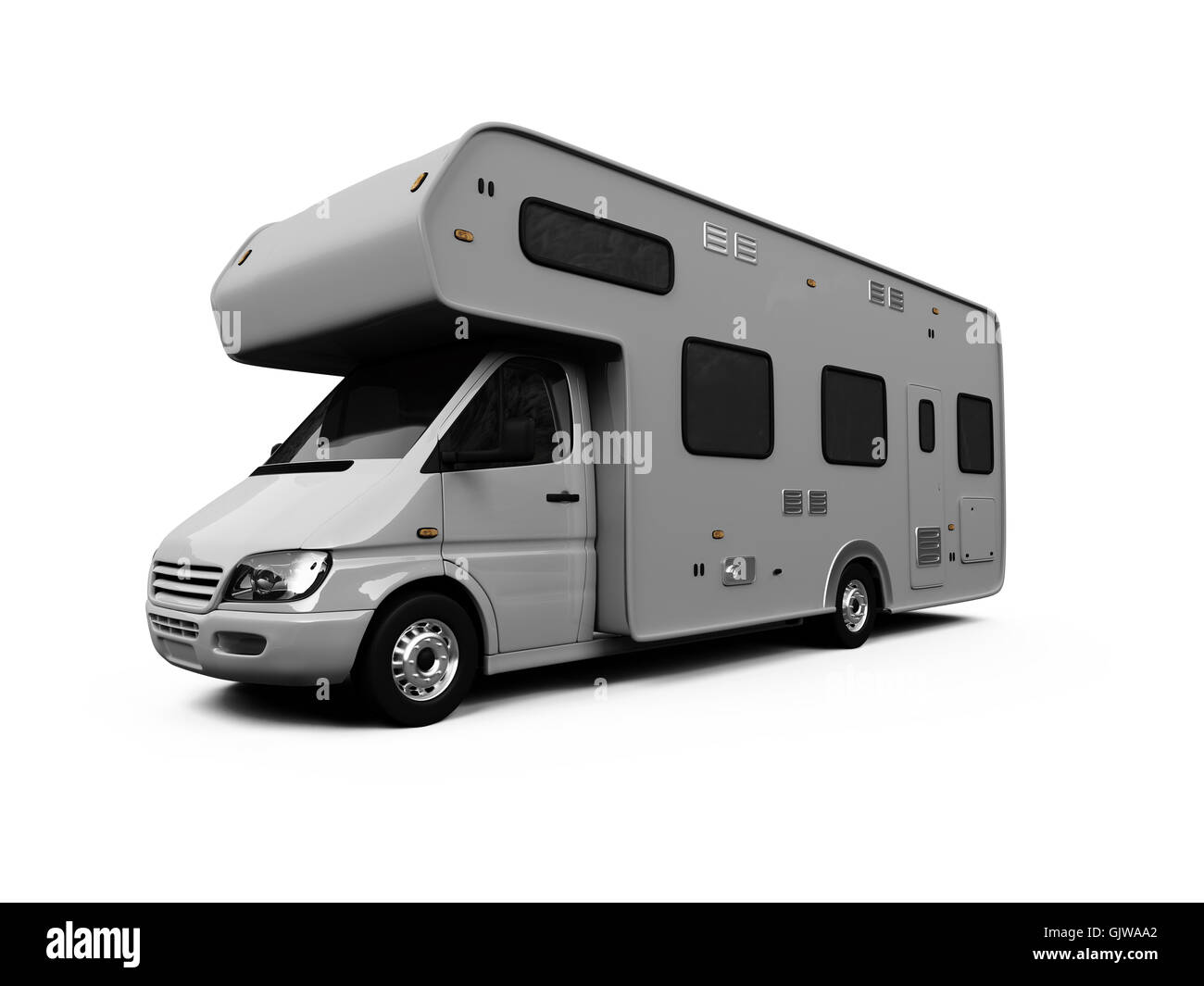 Motorhome campground Cut Out Stock Images & Pictures - Alamy