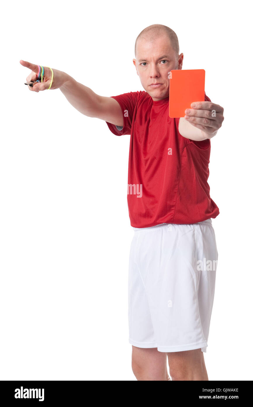 Referee red card hi-res stock photography and images - Alamy
